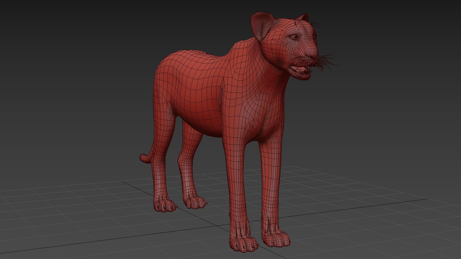 3D Cheetah Shape - TurboSquid 2414680