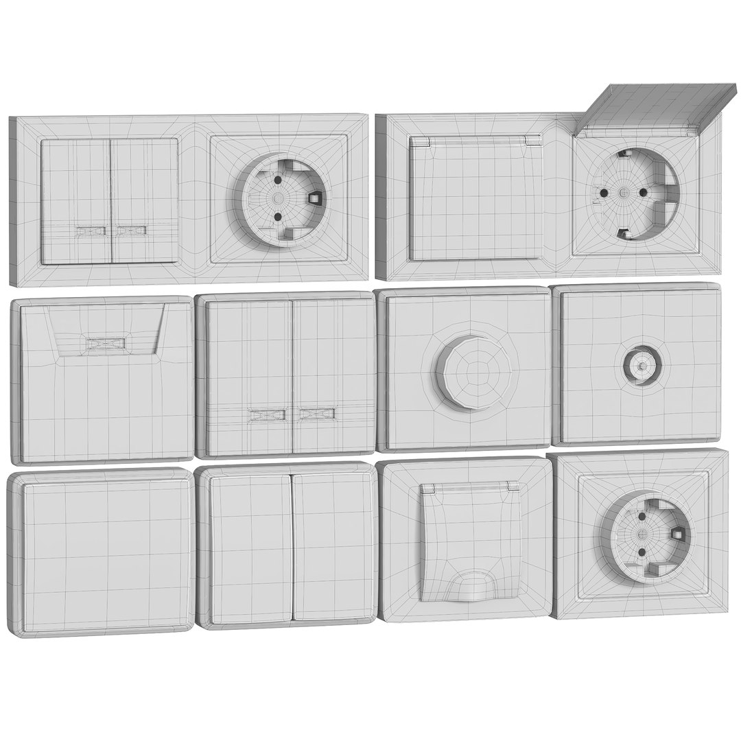 Sockets And Switches 3D Model - TurboSquid 2293405