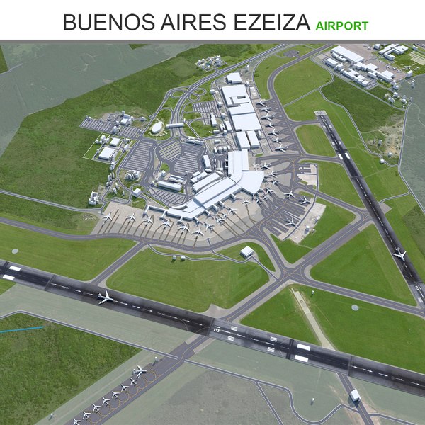 3D model Buenos Aires Ezeiza Airport - TurboSquid 2005123