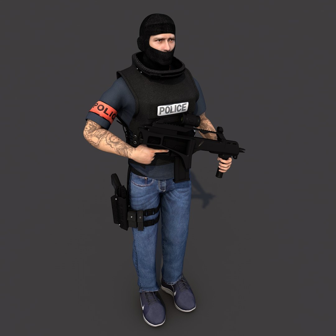 Officer bri model - TurboSquid 1272108