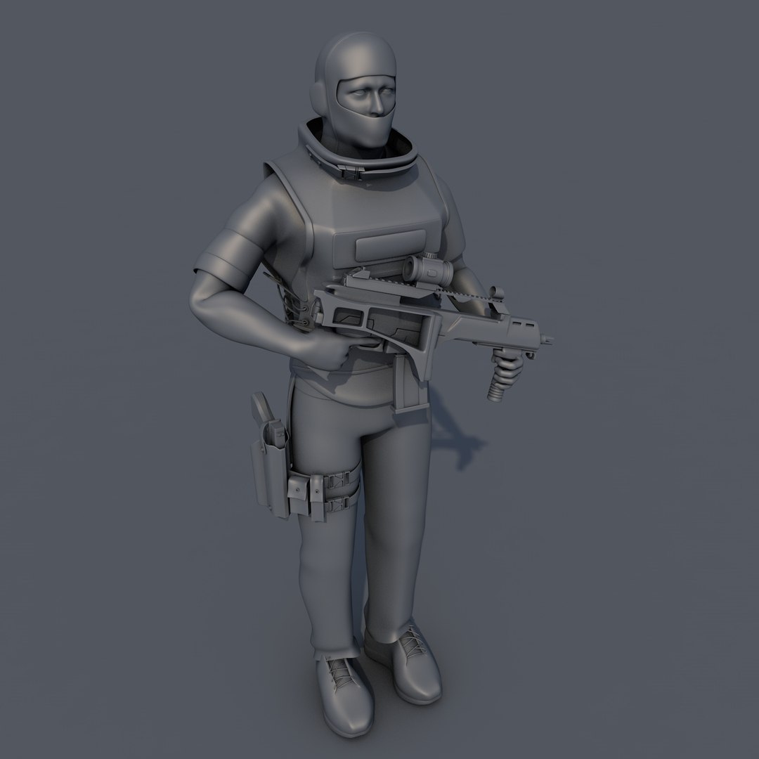 Officer bri model - TurboSquid 1272108