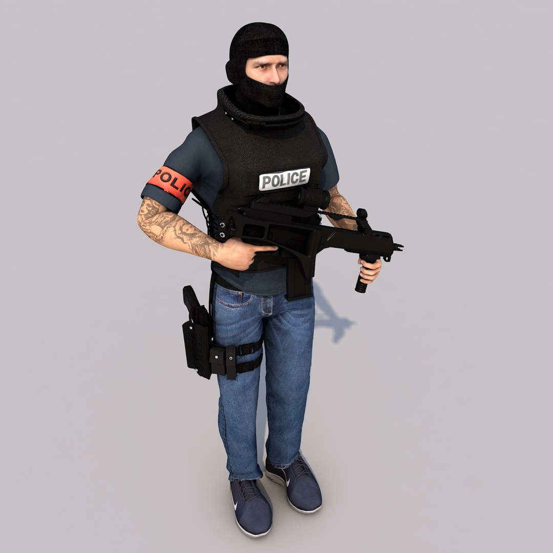 Officer bri model - TurboSquid 1272108