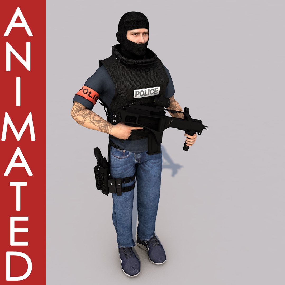 Officer bri model - TurboSquid 1272108