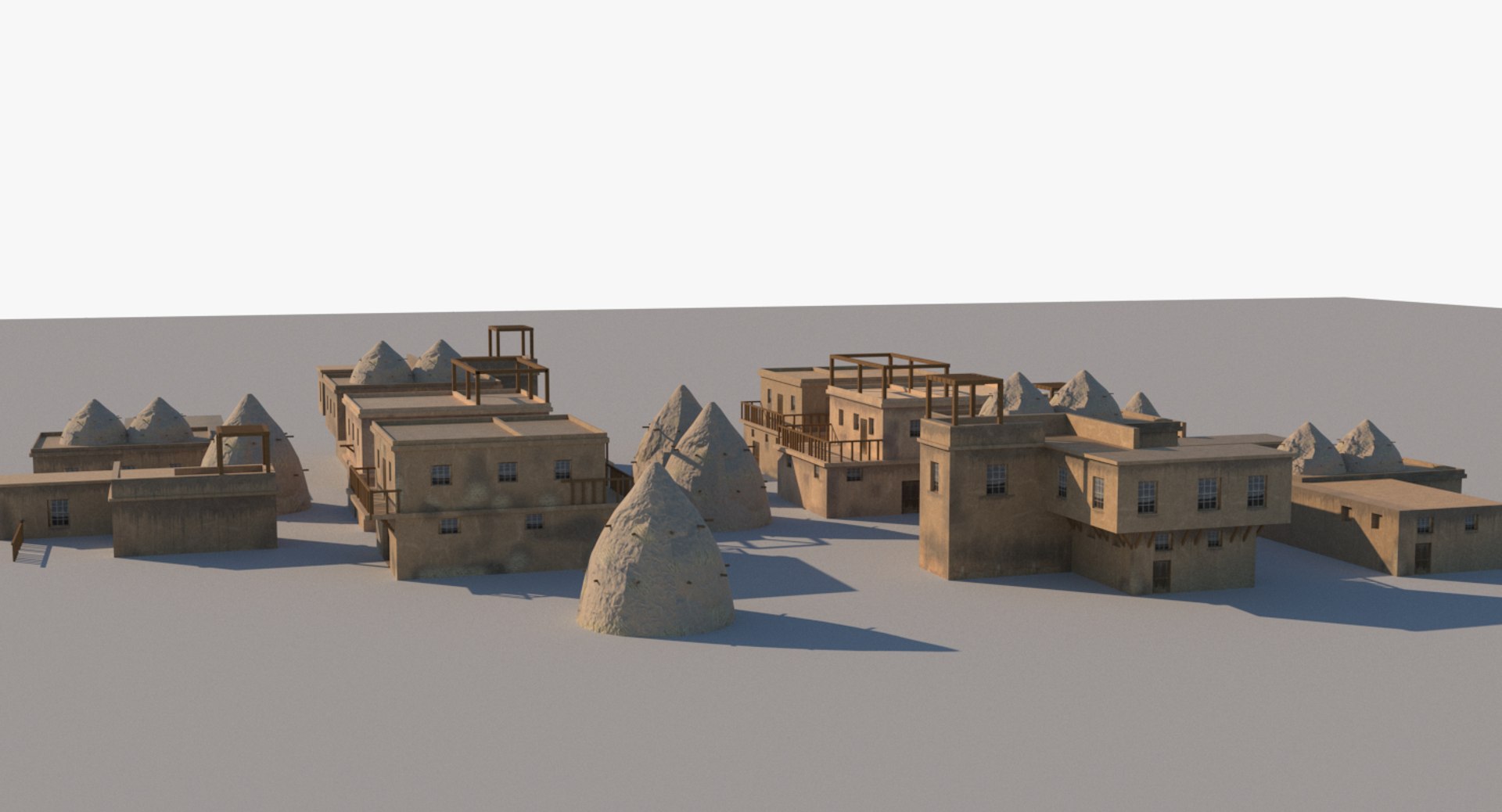 3D Old Syrian Houses Model - TurboSquid 1302167
