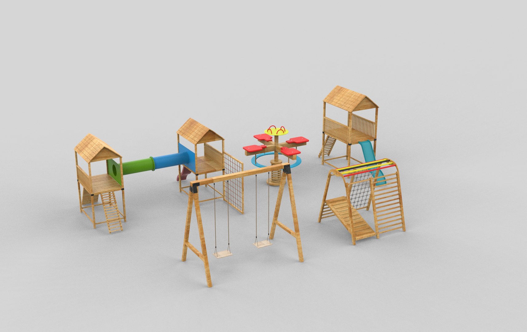 3D Model Playground Pack 02 3D Model - TurboSquid 2352610