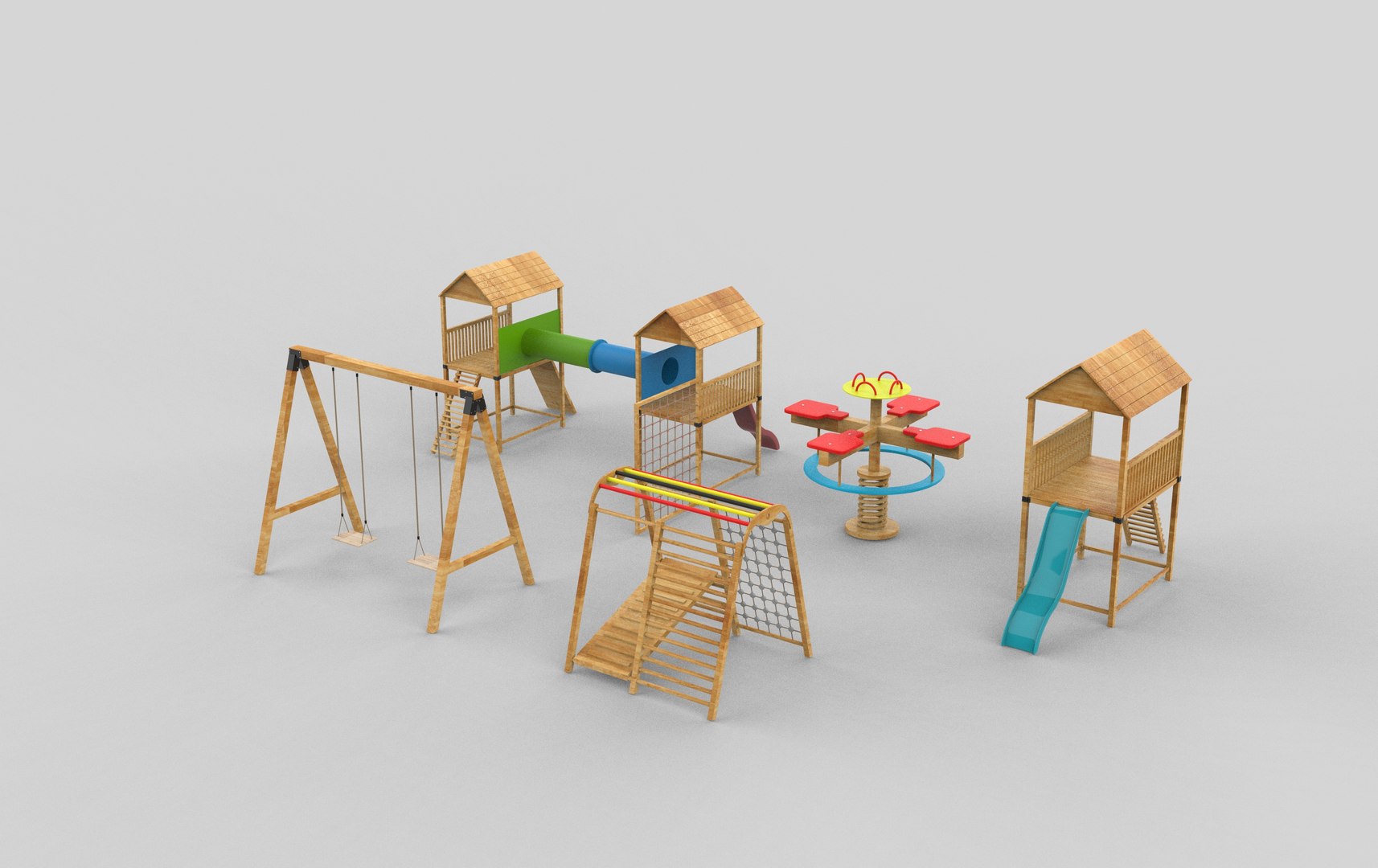 3D Model Playground Pack 02 3D Model - TurboSquid 2352610