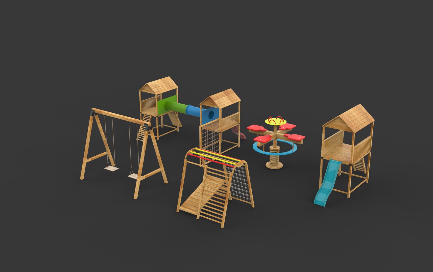 3D Model Playground Pack 02 3D Model - TurboSquid 2352610