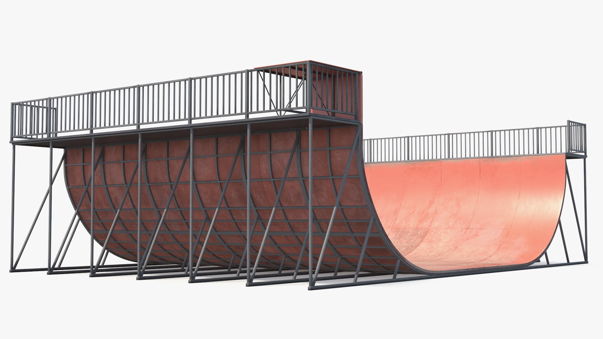3D Action Sports Half Pipe - TurboSquid 2307278