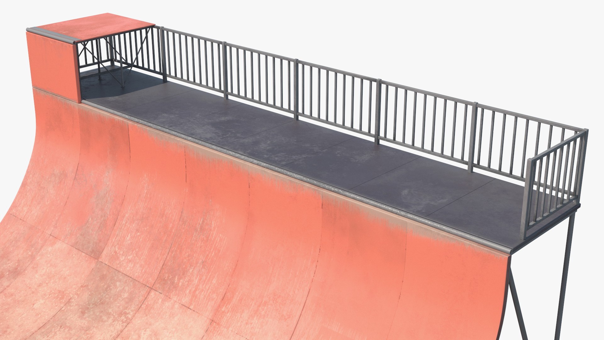 3D Action Sports Half Pipe - TurboSquid 2307278