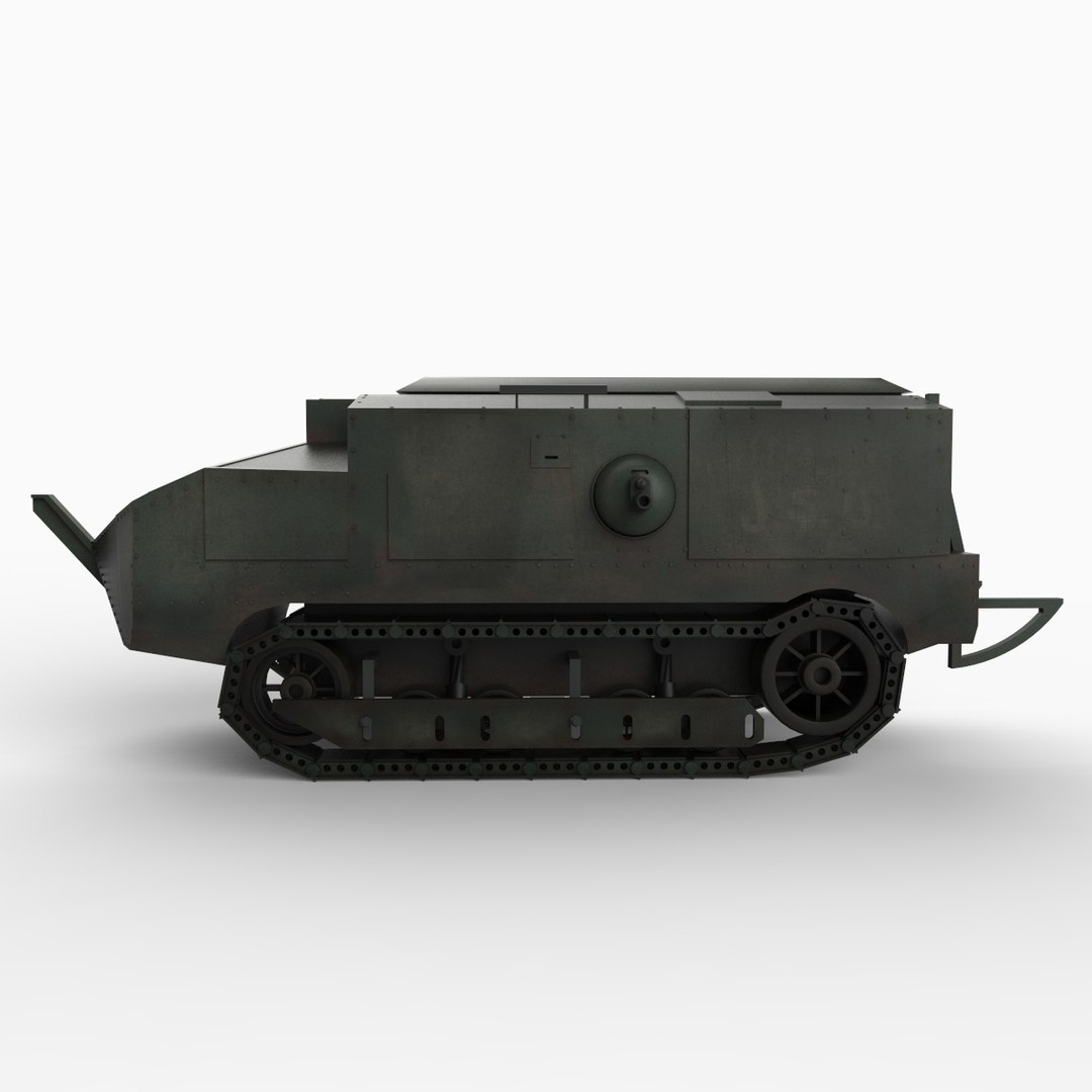 French Tank Schneider Ca1 3d Model