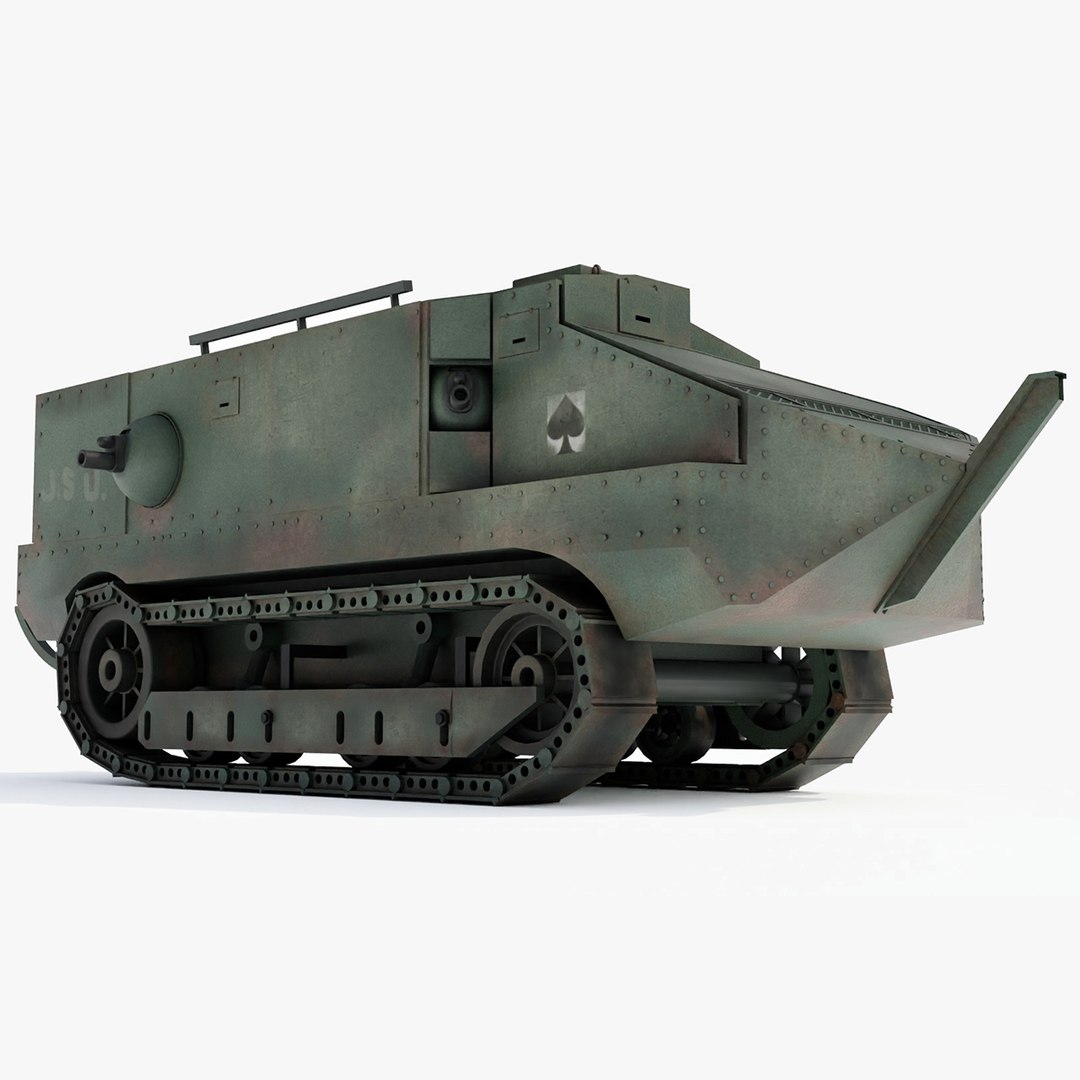 French Tank Schneider Ca1 3d Model