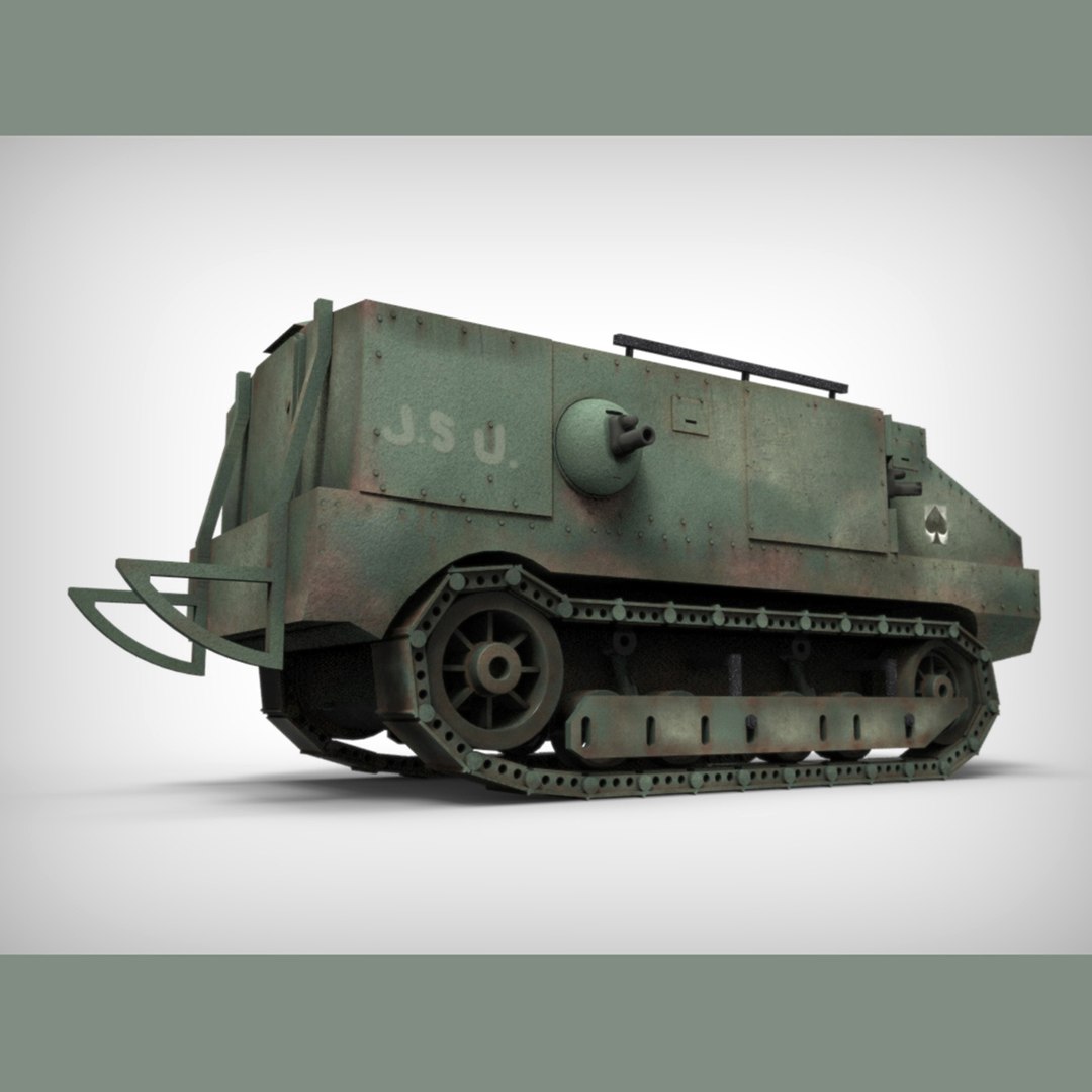 French Tank Schneider Ca1 3d Model