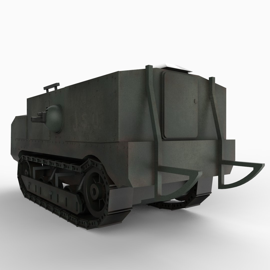 French Tank Schneider Ca1 3d Model