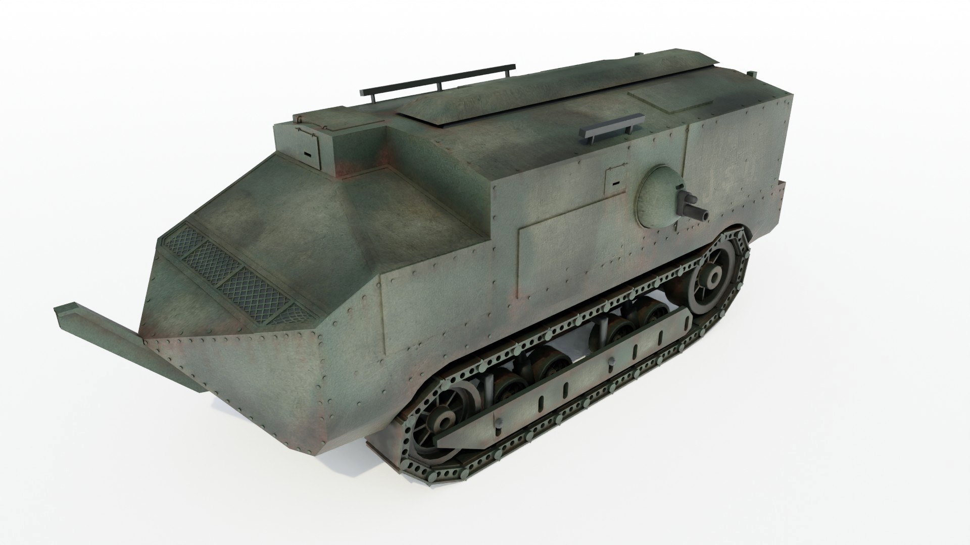 French Tank Schneider Ca1 3d Model