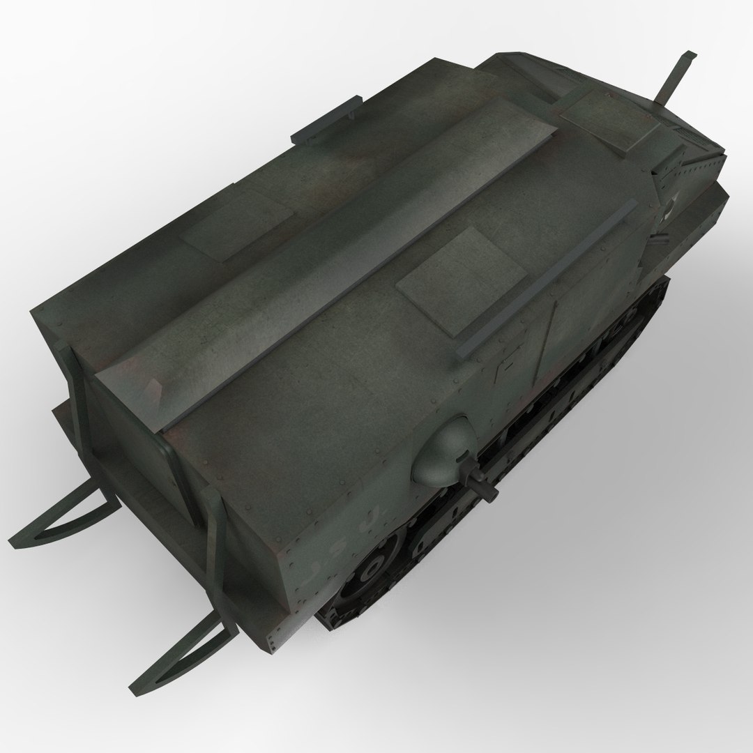 French Tank Schneider Ca1 3d Model