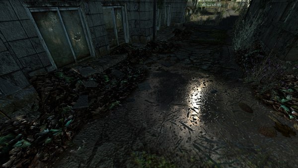 3d abandoned city district