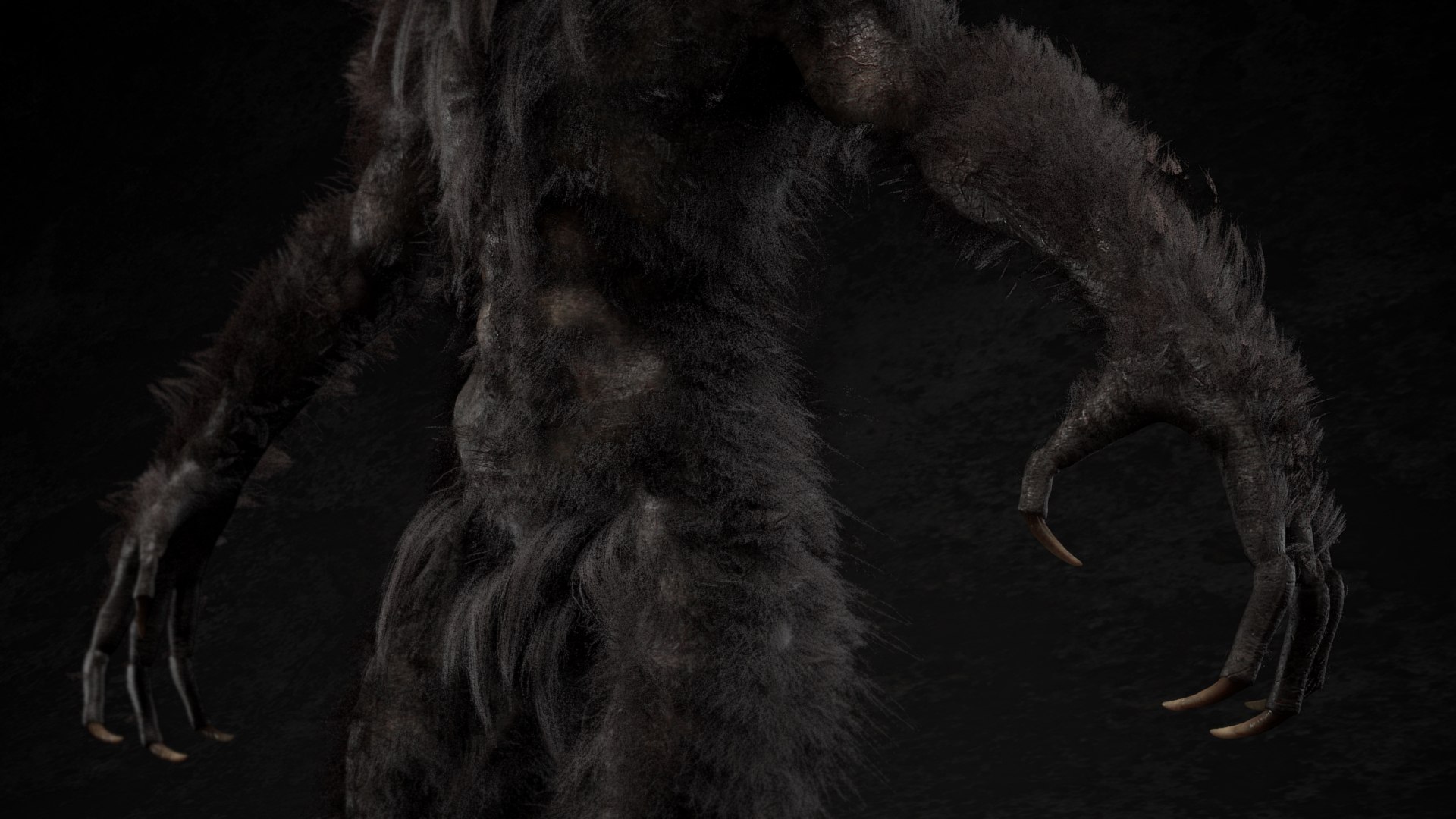 3D Model Fantasy Werewolf Creature - TurboSquid 2170605