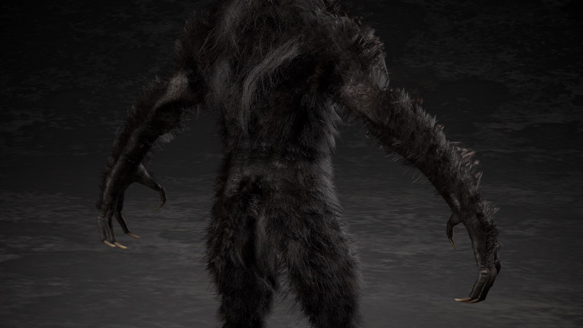3D Model Fantasy Werewolf Creature - TurboSquid 2170605