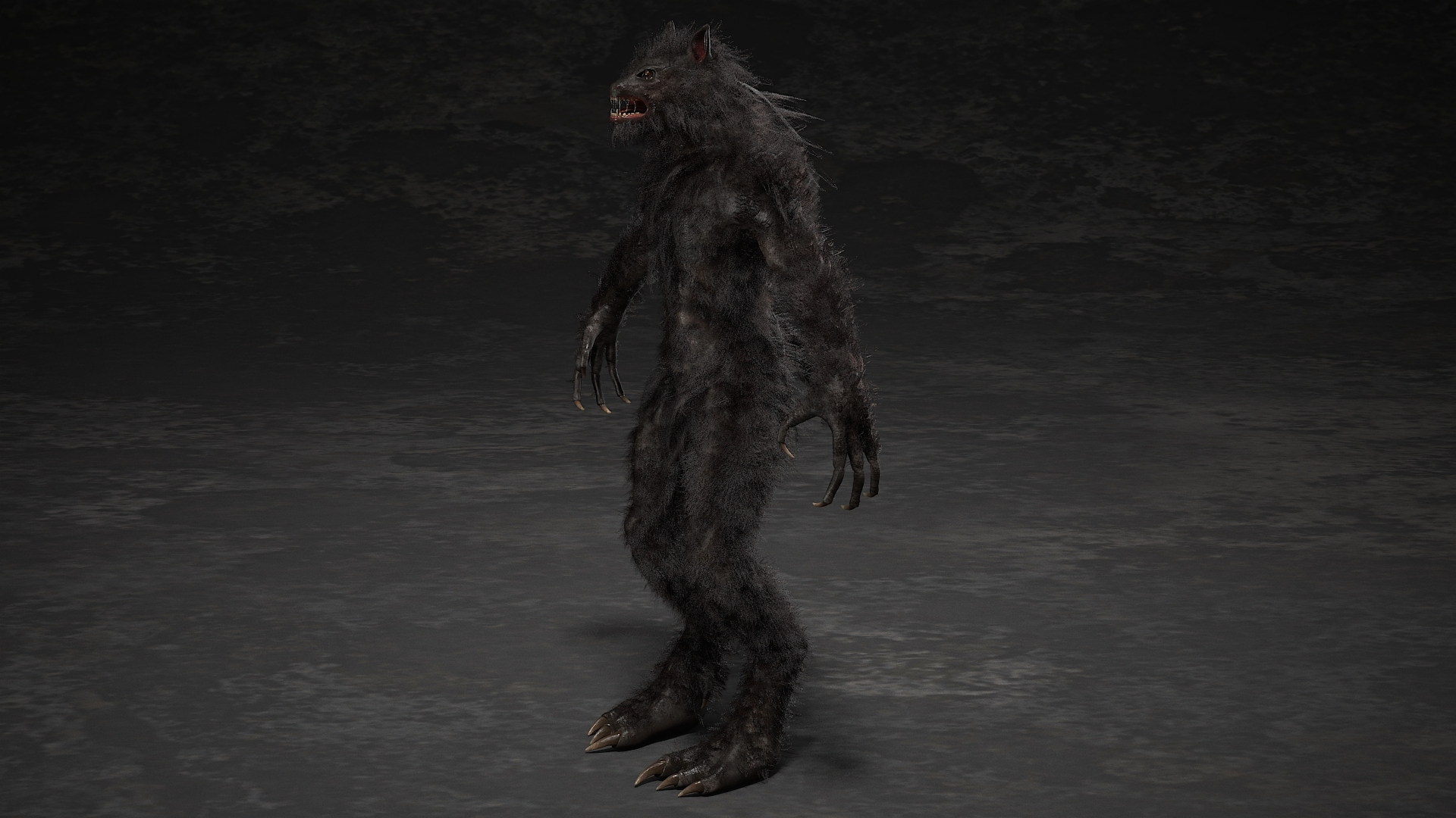 3D Model Fantasy Werewolf Creature - TurboSquid 2170605