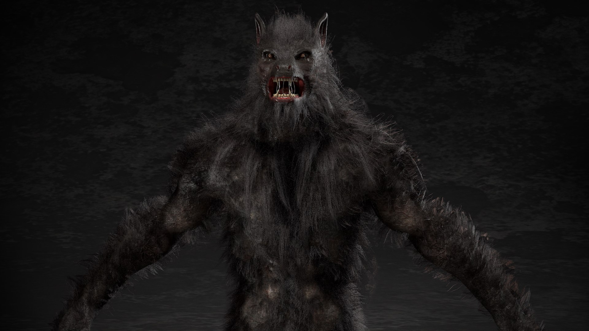 3D Model Fantasy Werewolf Creature - TurboSquid 2170605