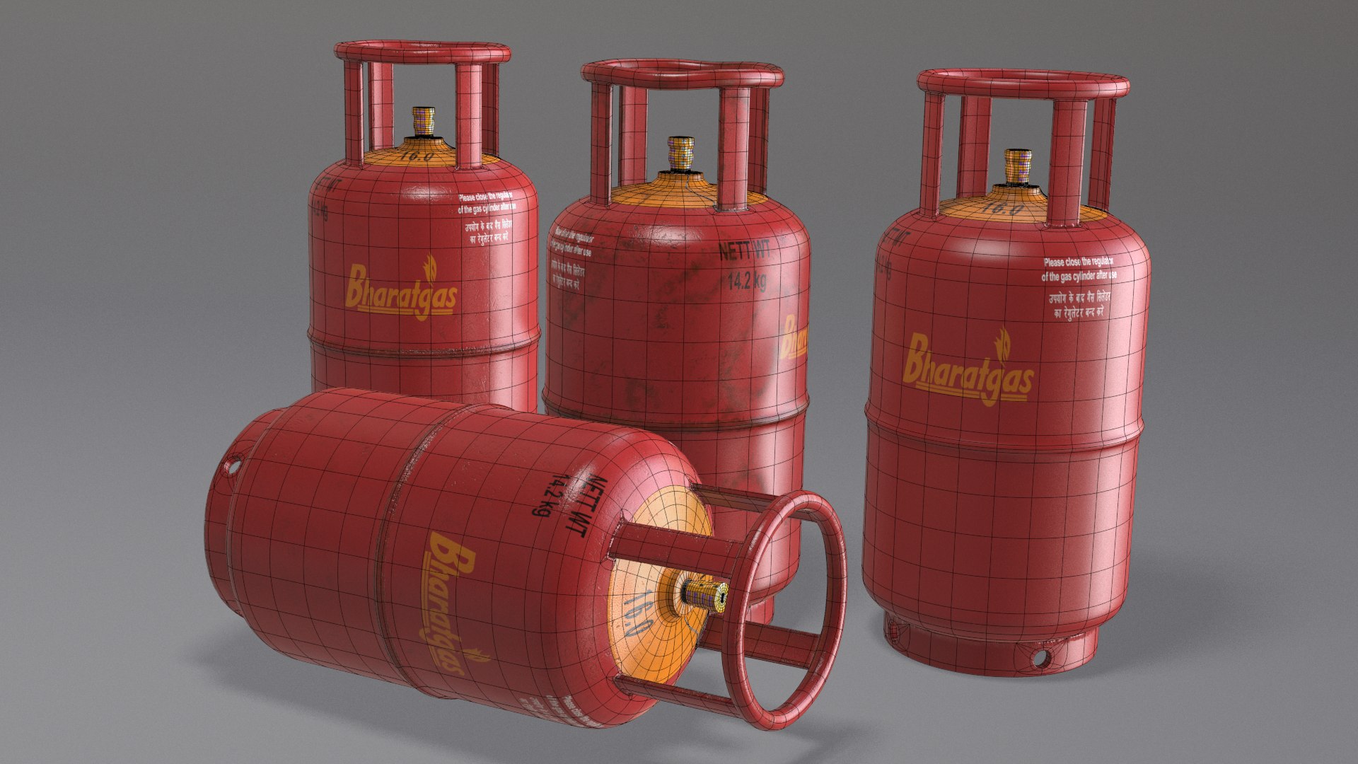 3D Gas Cylinder Model - TurboSquid 1730935