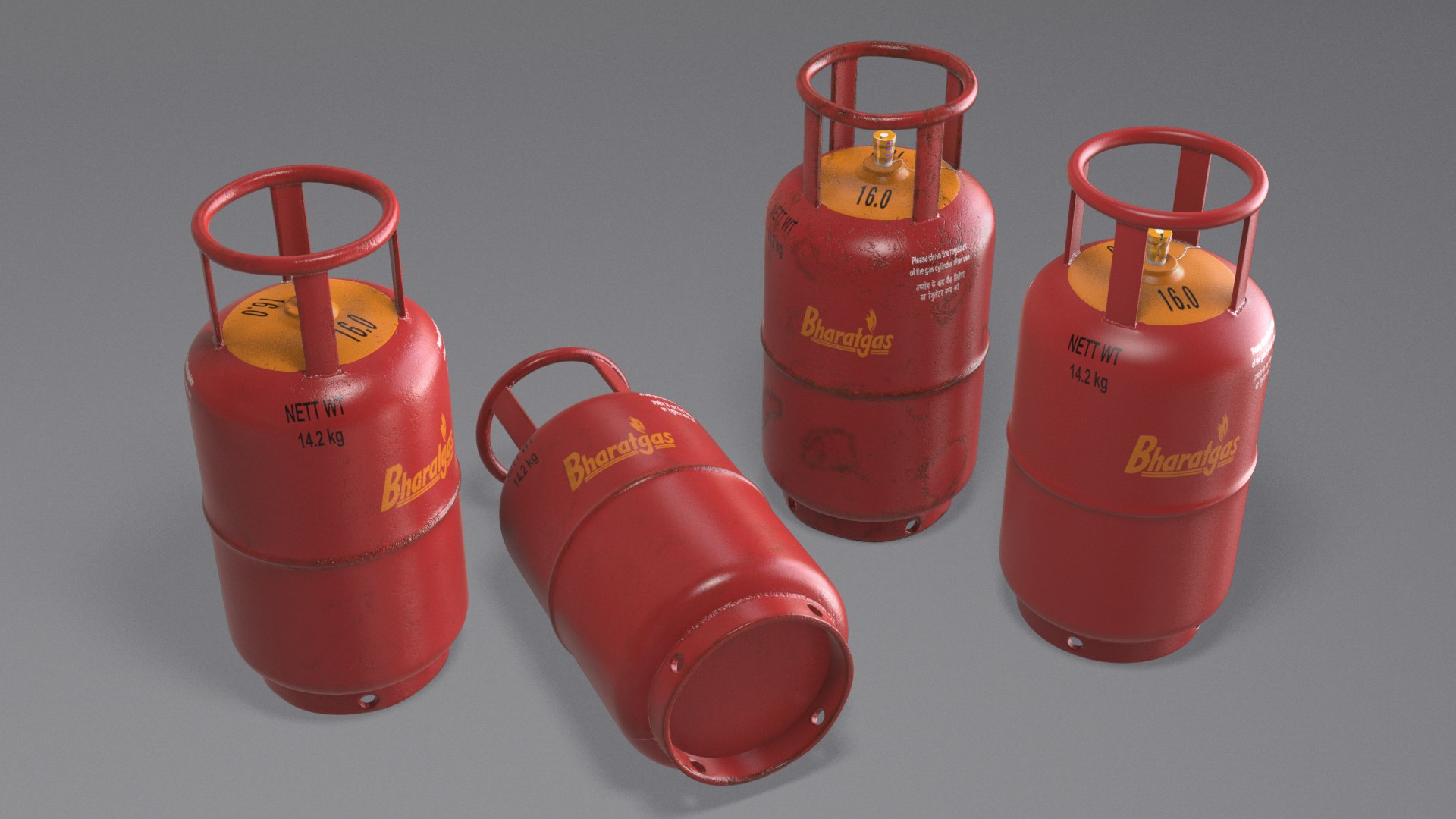 3D Gas Cylinder Model - TurboSquid 1730935