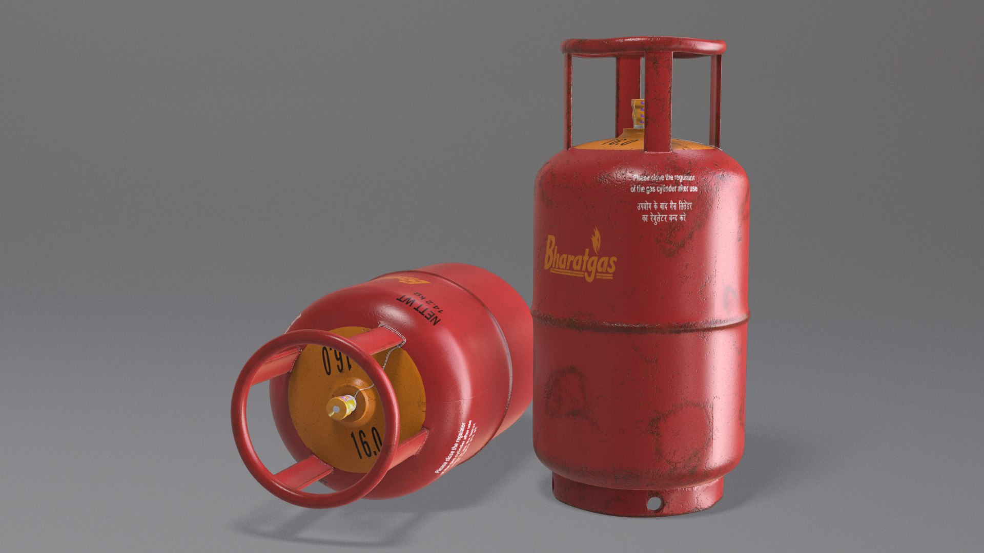 3D Gas Cylinder Model - TurboSquid 1730935
