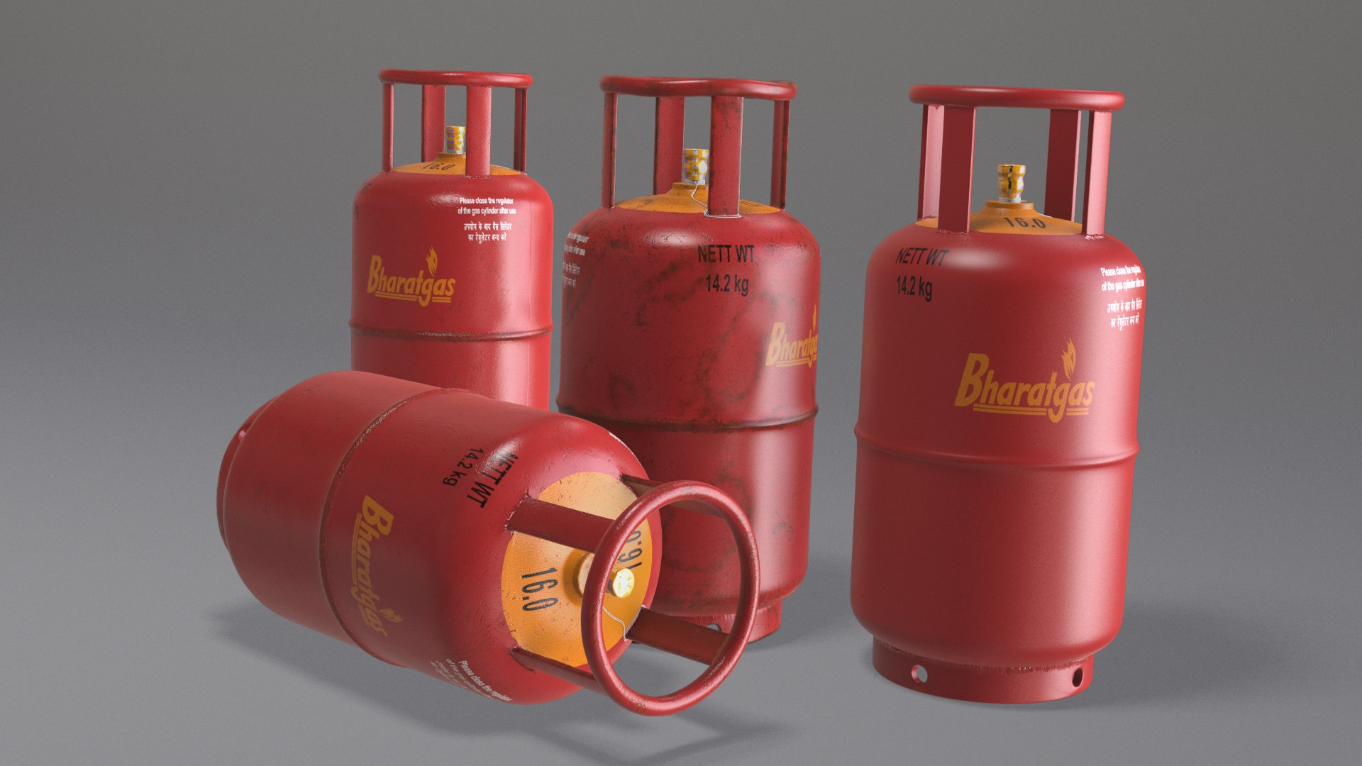 3D Gas Cylinder Model - TurboSquid 1730935