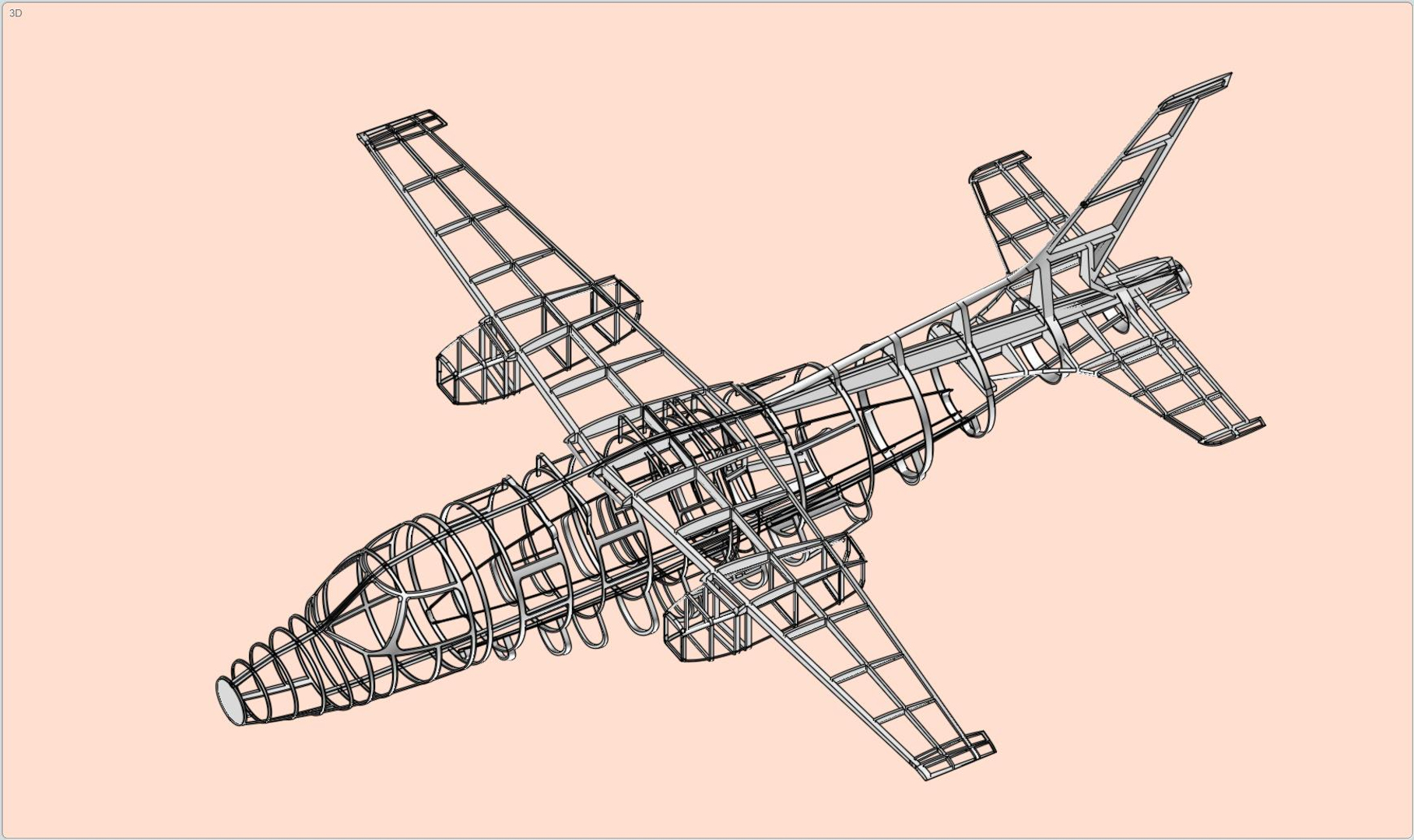 3d 3ds mitsubishi mu-2 aircraft solid