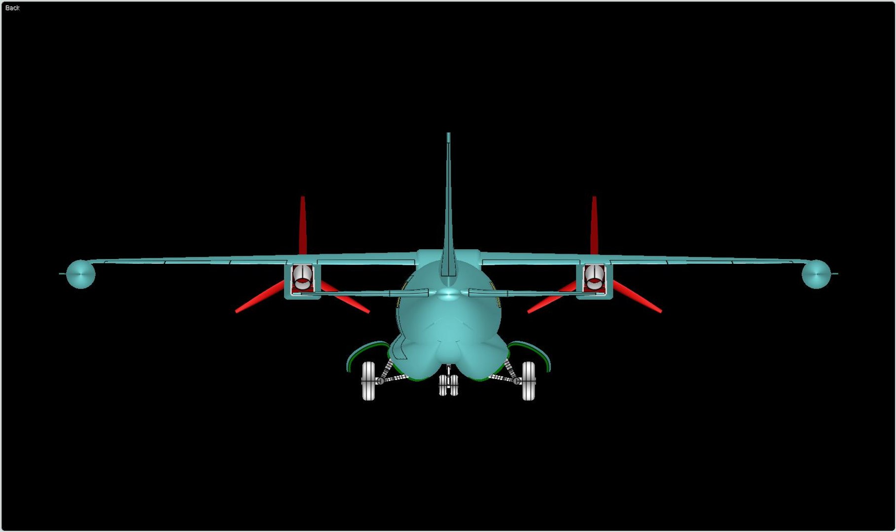 3d 3ds mitsubishi mu-2 aircraft solid