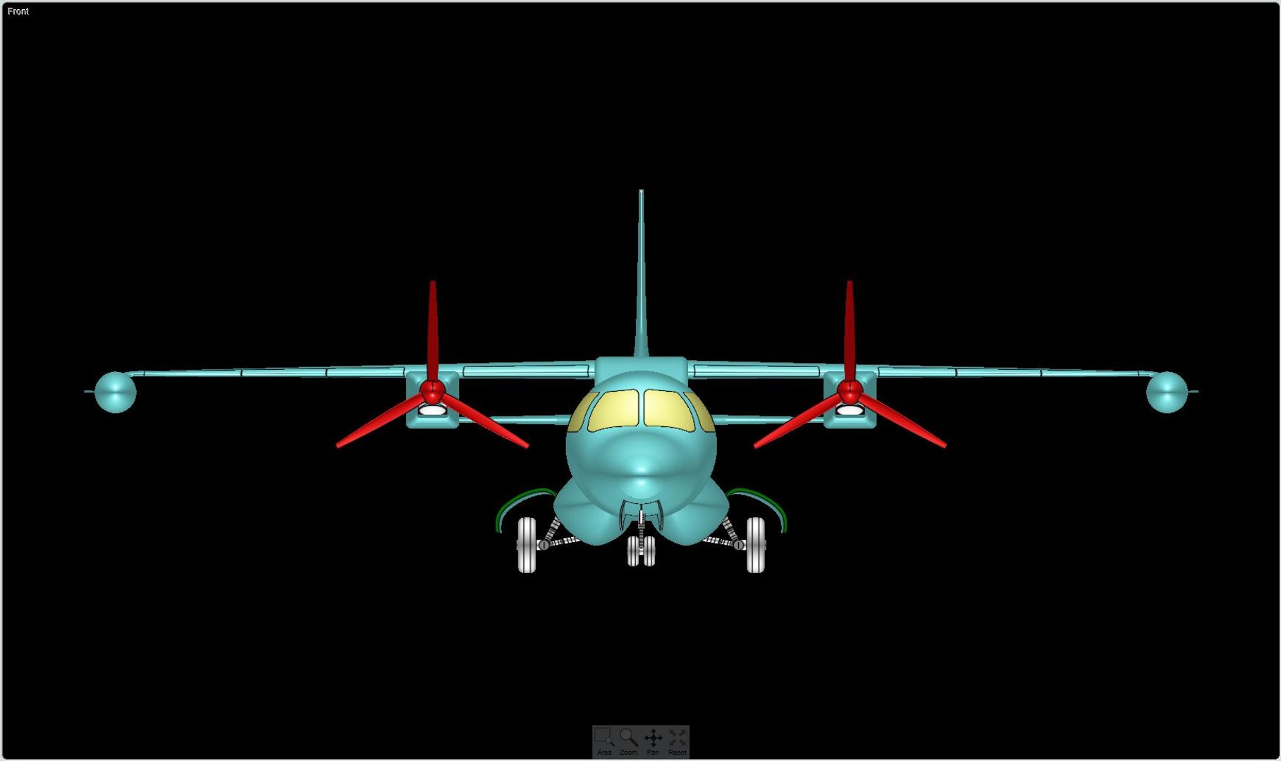 3d 3ds mitsubishi mu-2 aircraft solid
