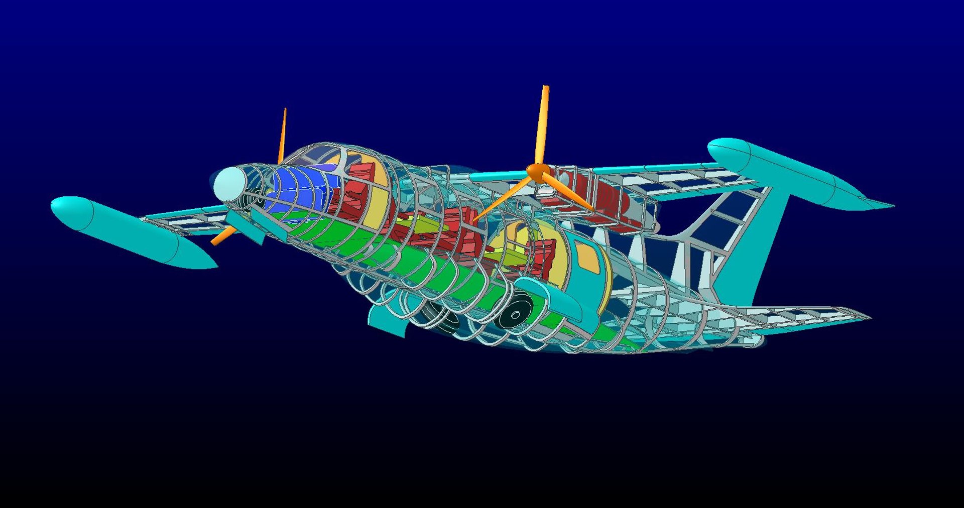 3d 3ds mitsubishi mu-2 aircraft solid