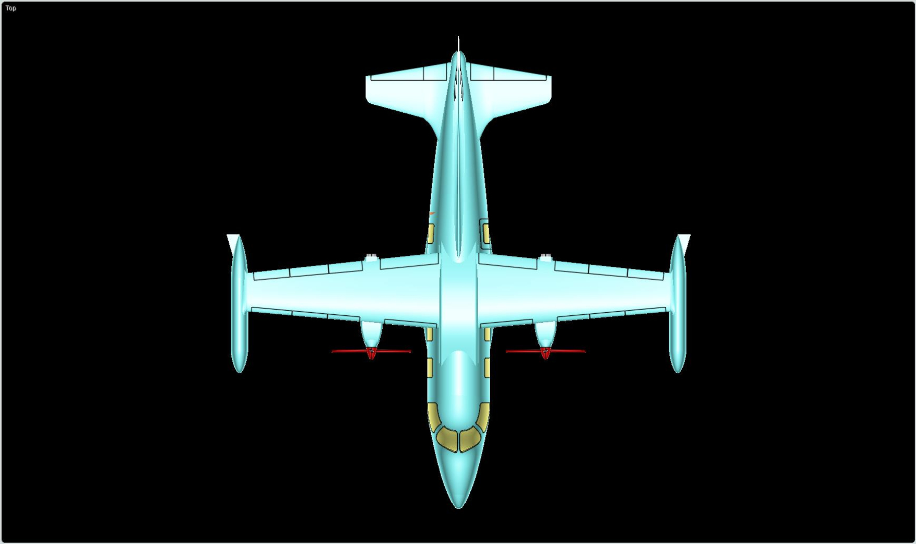 3d 3ds mitsubishi mu-2 aircraft solid