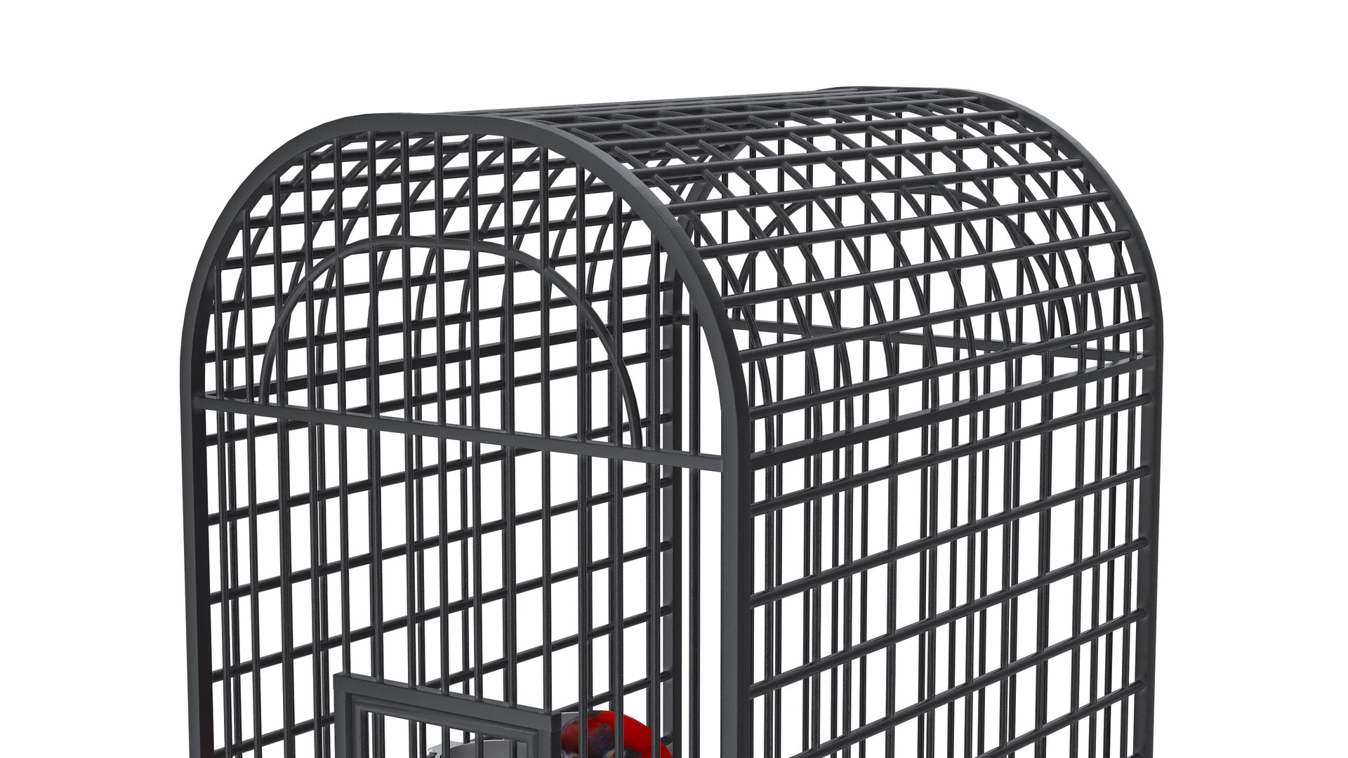 3D Model Bird Cage With Parrot - TurboSquid 2327521