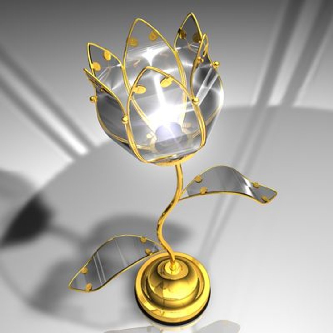 3d Asian Flower Lamp