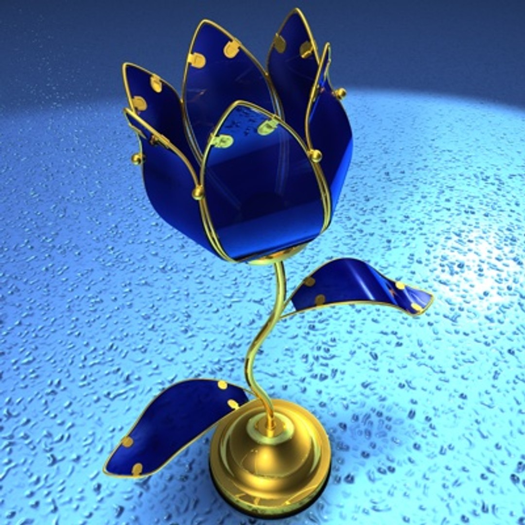 3d Asian Flower Lamp