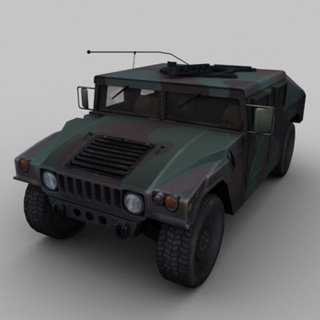 Military Humvee 3d Model