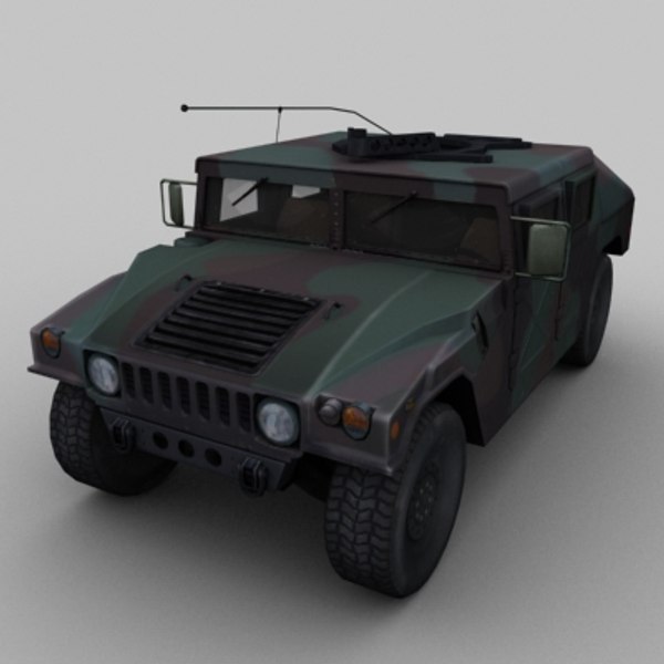 military humvee 3d model
