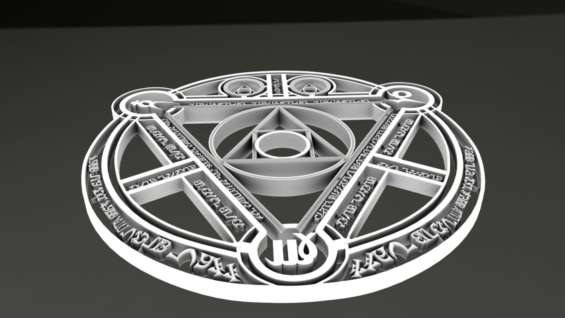 3d Model Magic Circle