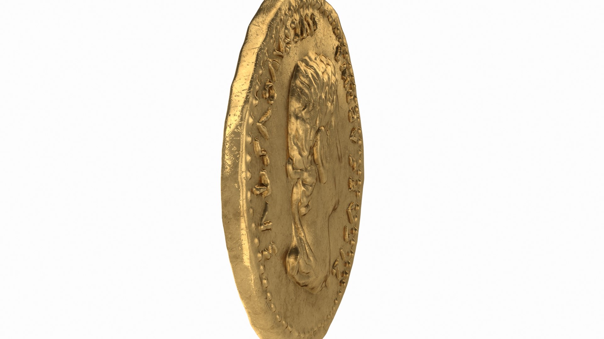 3D Old Golden Roman Coin Model - TurboSquid 1910774