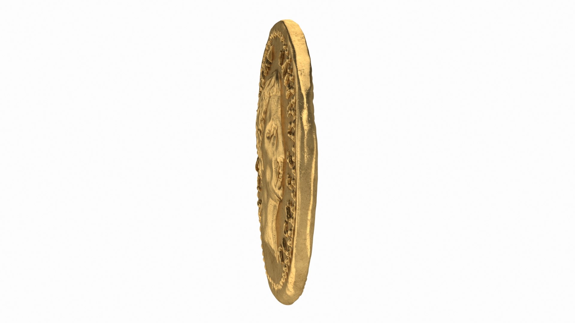 3D Old Golden Roman Coin Model - TurboSquid 1910774