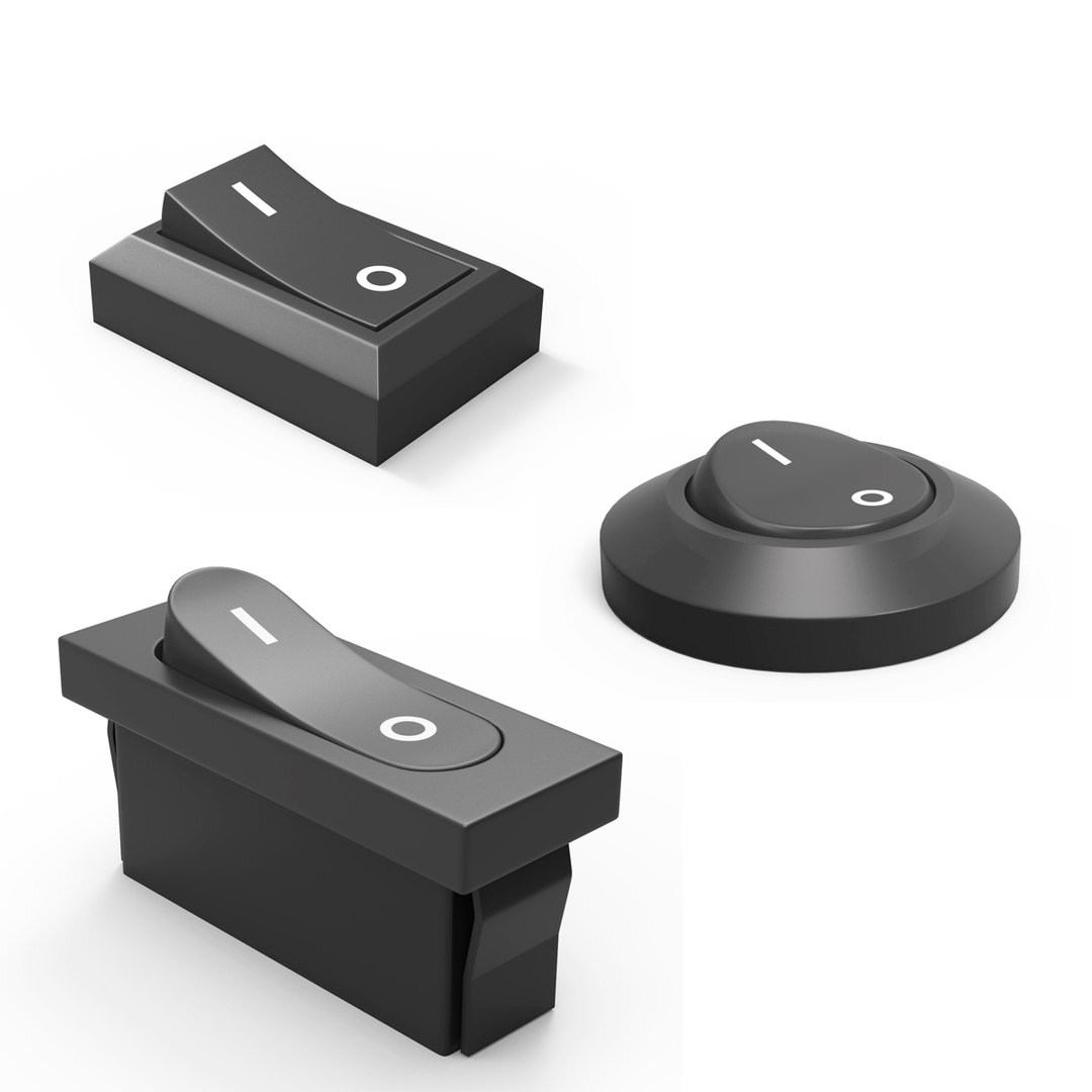 3D Rocker Switchs - TurboSquid 1319808