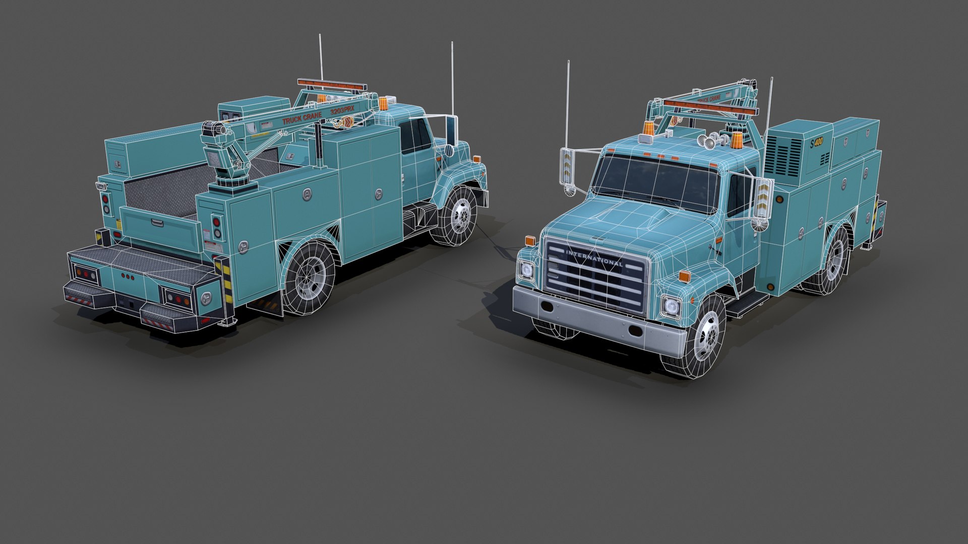 3D Model International 1754 Utility Truck S02 - TurboSquid 2074669