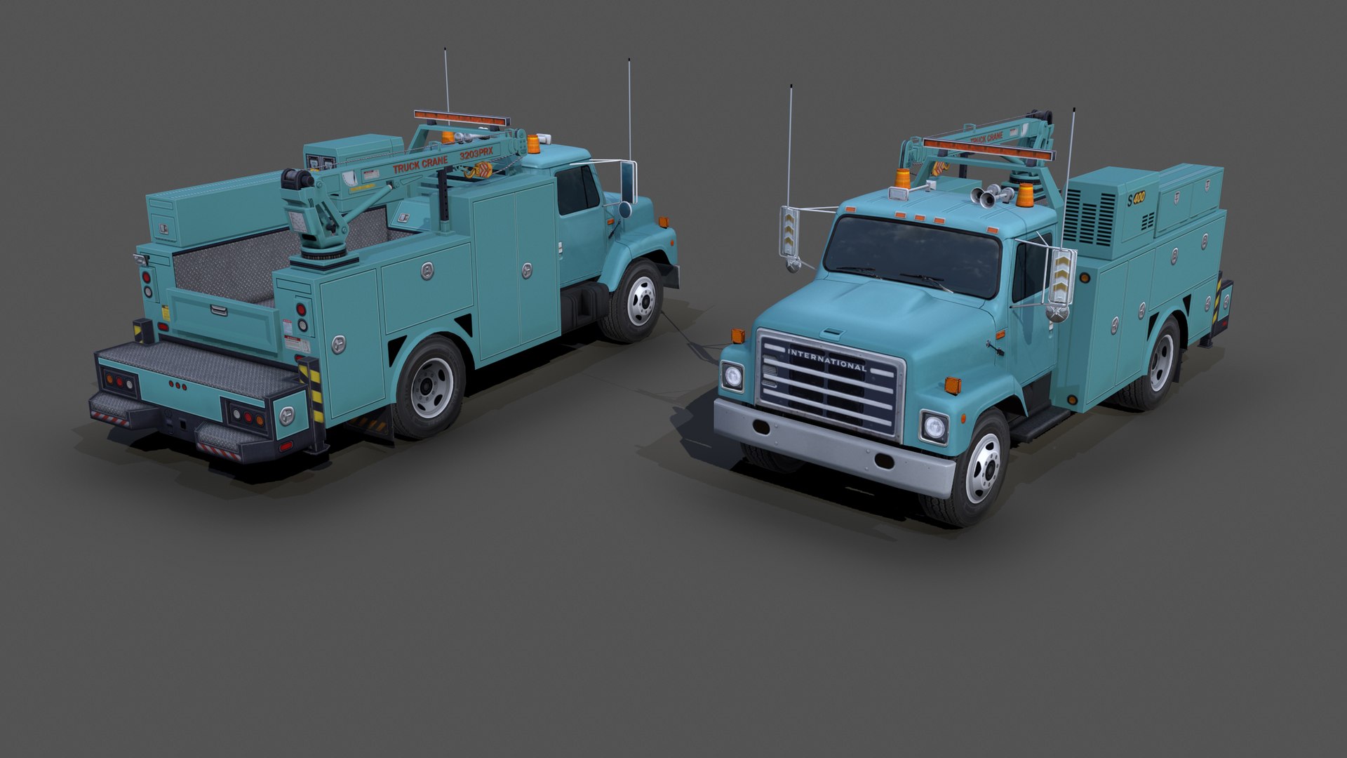 3D Model International 1754 Utility Truck S02 - TurboSquid 2074669