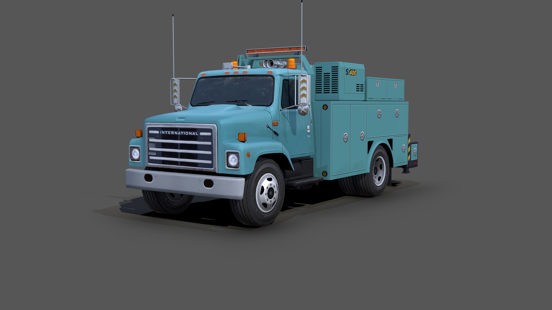 3D Model International 1754 Utility Truck S02 - TurboSquid 2074669