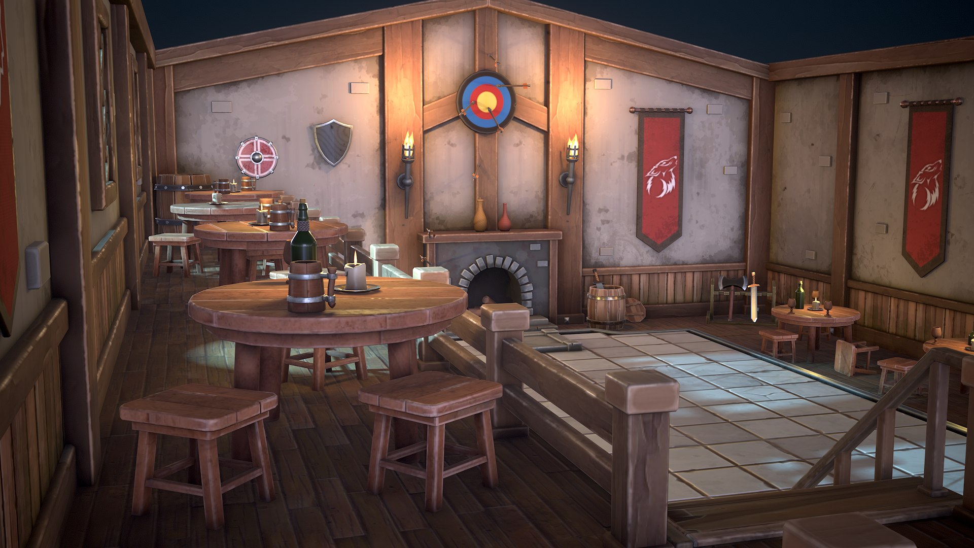 3D Stylized Tavern - TurboSquid 2230589