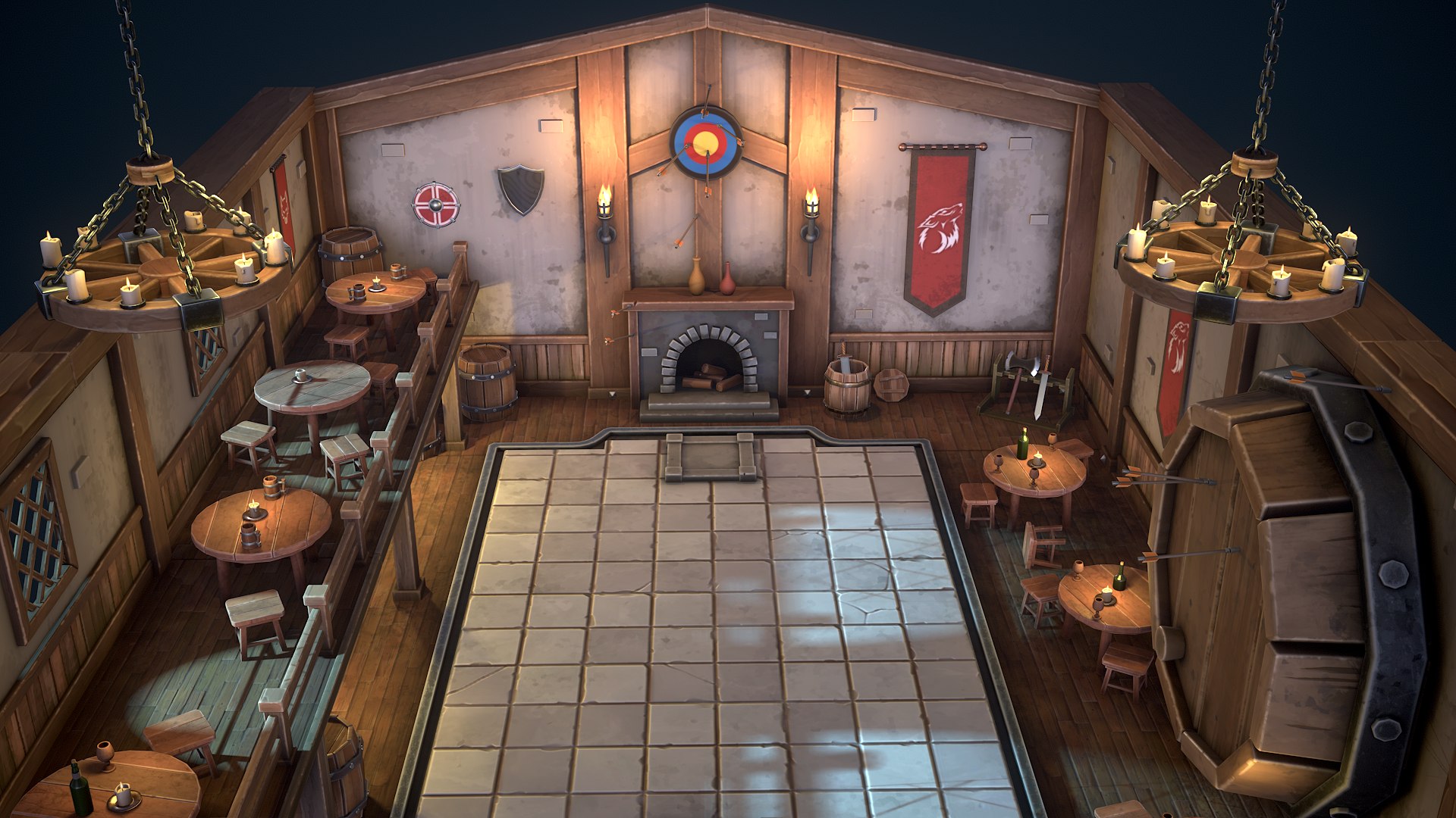 3D Stylized Tavern - TurboSquid 2230589