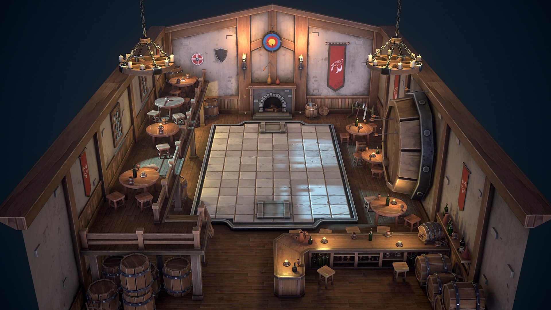 3D Stylized Tavern - TurboSquid 2230589