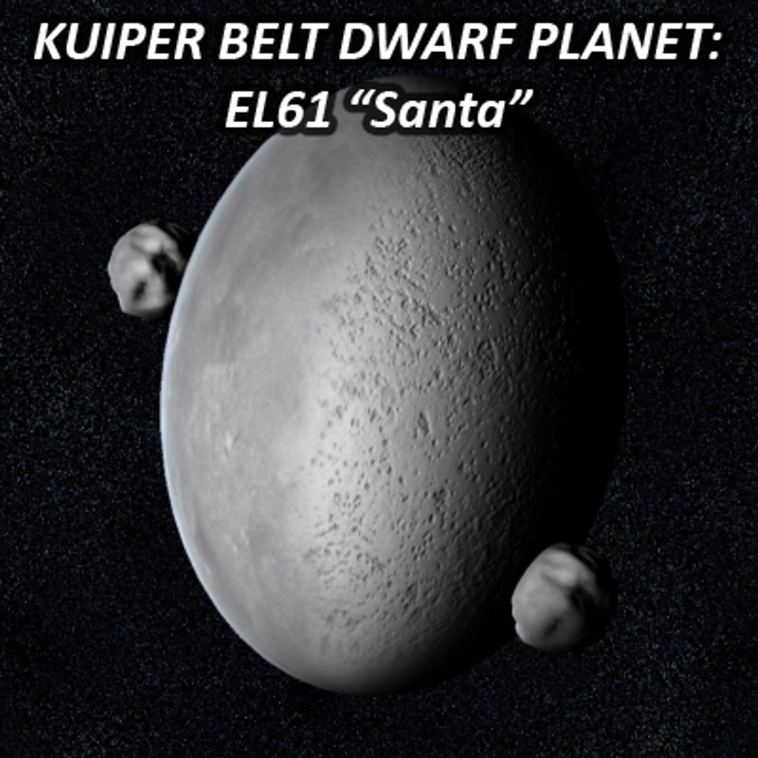 3d 10 Dwarf Planets Kuiper
