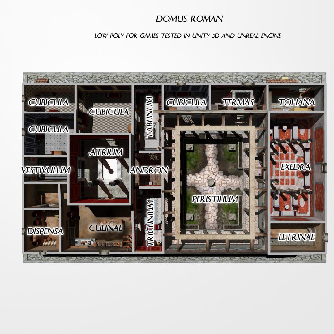 Domus Houses Roman Ancient Rome Max